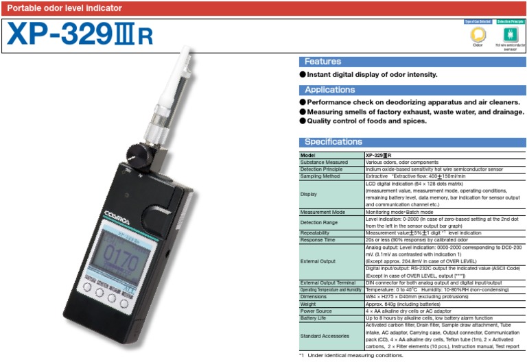 Serve Diverse Purposes With Wide Variety of Sensors: Portable Odor ...