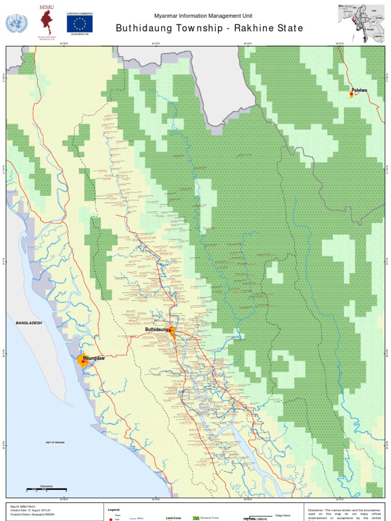 Arakan Townships Maps | PDF | Myanmar | Nature