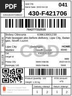 Air Waybill.J&T Express - 1 | PDF