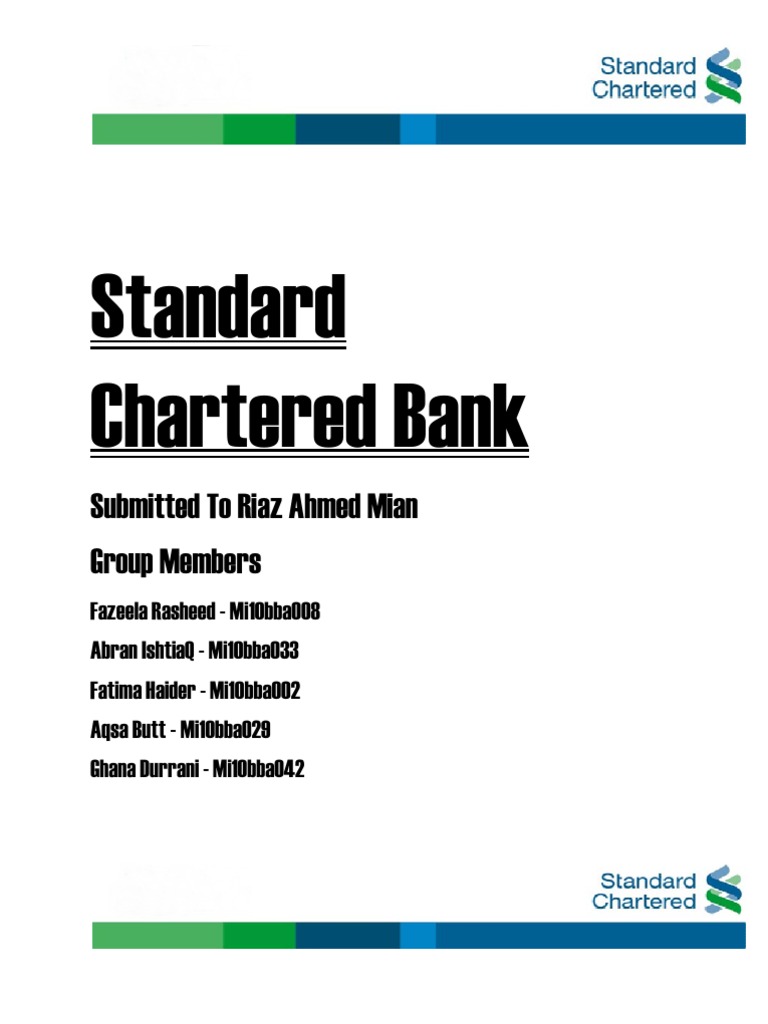 Standard Chartered Bank | PDF | Banks | Risk