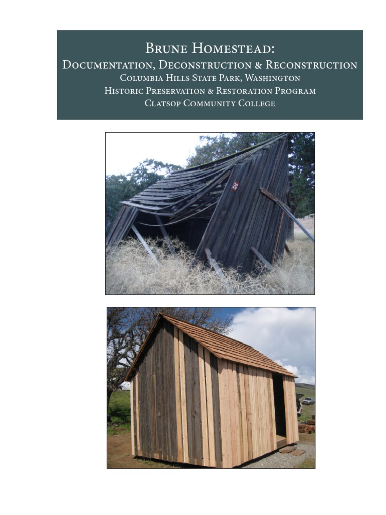 Brune Homestead Reconstruction | PDF | Framing (Construction) | Building