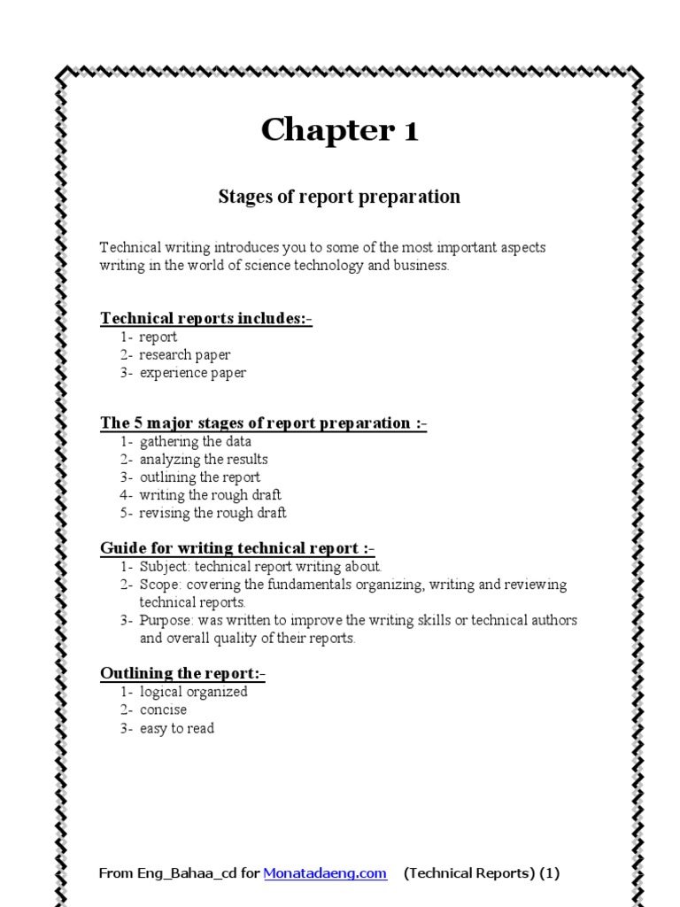 Stages of Report Preparation Guide | PDF | Accuracy And Precision ...