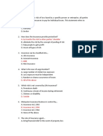 PCIL Exam Sample Questions and Guidelines | PDF | Insurance | Indemnity