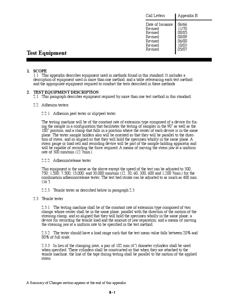 PSTC-Appendix B - Test Equipment | PDF | Friction | Stress (Mechanics)