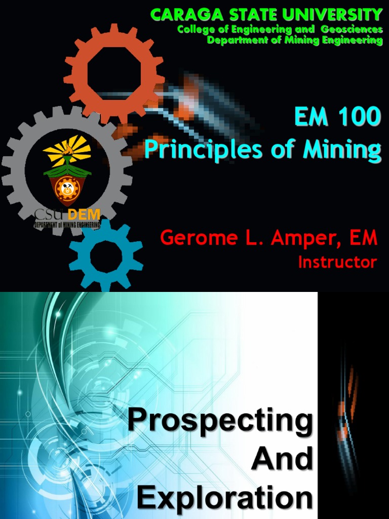 Prospecting and Exploration | PDF | Geology | Mining