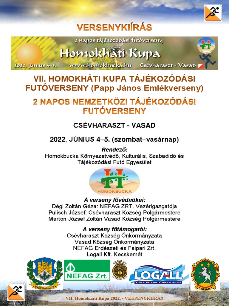 VII Homokhati Kupa 2022 Kiiras Csevharaszt | PDF