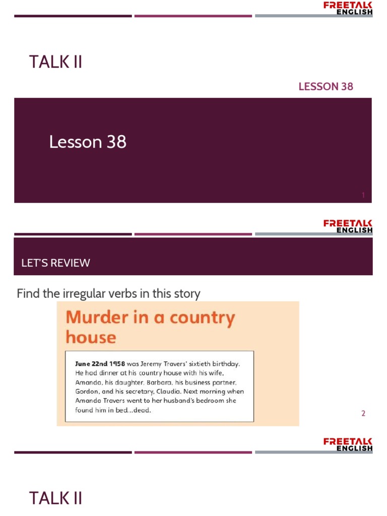 Telling a Story in the Past: Learning to Use the Past Simple Tense ...