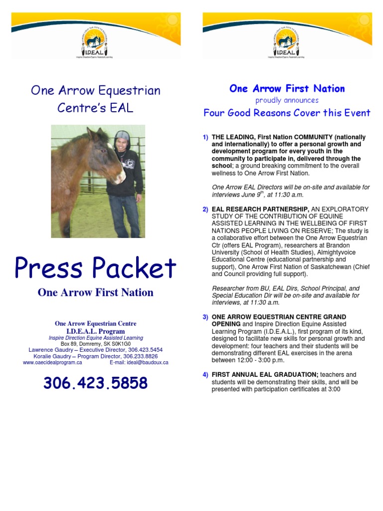 One Arrow First Nation | PDF | First Nations | Horses