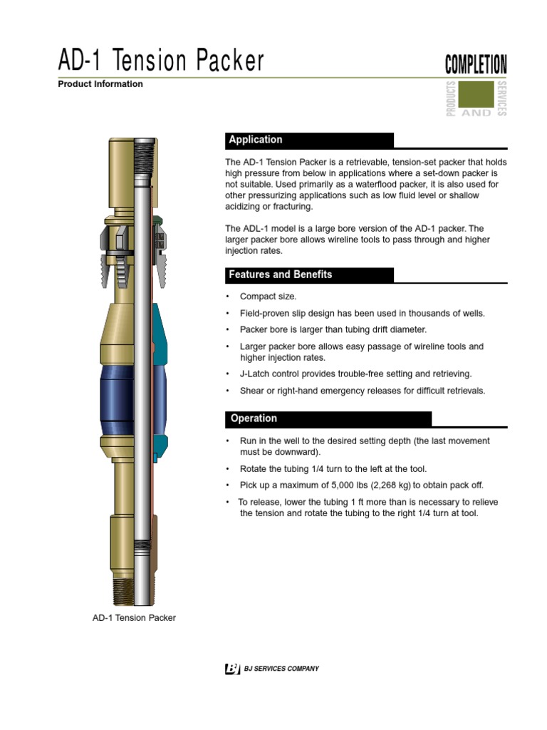 AD 1+Tension+Packer | Download Free PDF | Mechanical Engineering ...