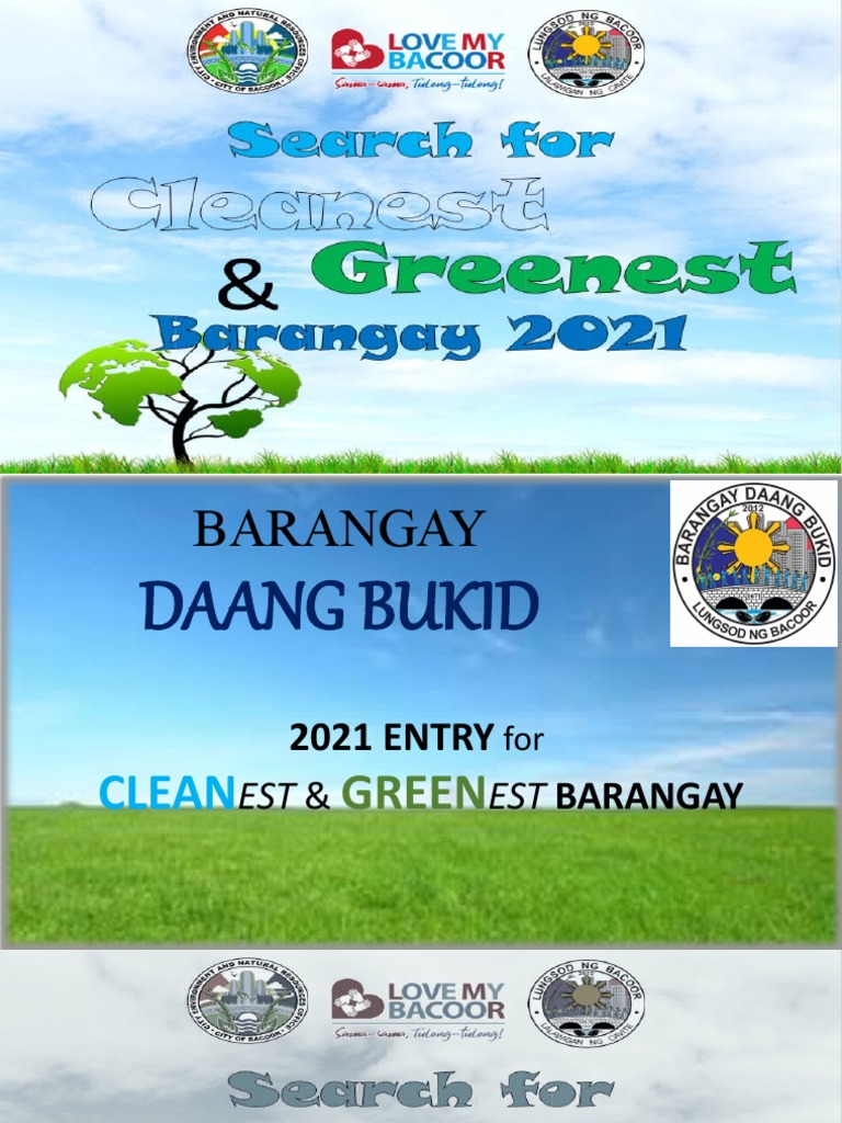 2021 Entry for Cleanest and Greenest Barangay: Barangay Daang Bukid's ...