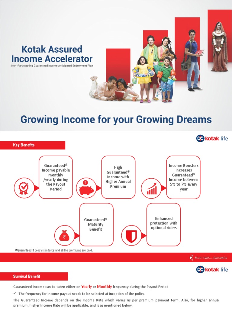 Kotak Assured Income Accelerator Product Presentation 21122021 (2) 1 ...
