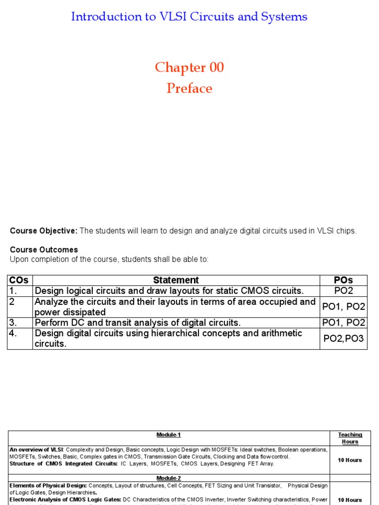 Preface: Introduction To VLSI Circuits and Systems | PDF | Logic Gate | Electronic Circuits