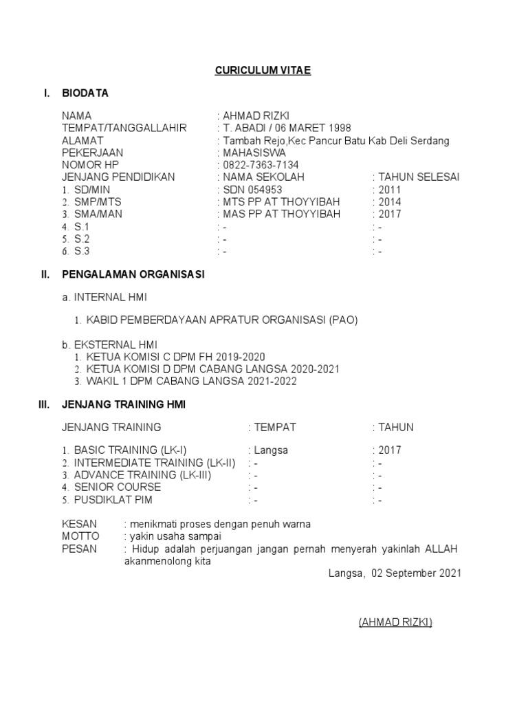 Curiculum Vitae | PDF