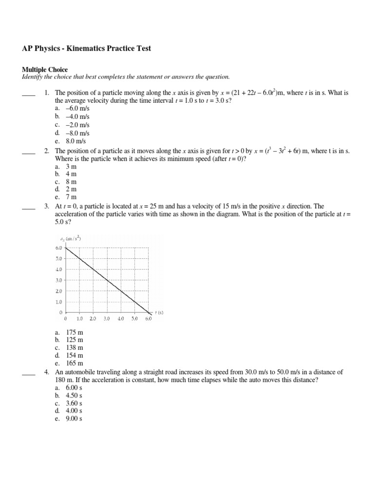 Kinematics Practice | PDF | Euclidean Vector | Velocity Kinematics Practice | PDF | Euclidean Vector | Velocity