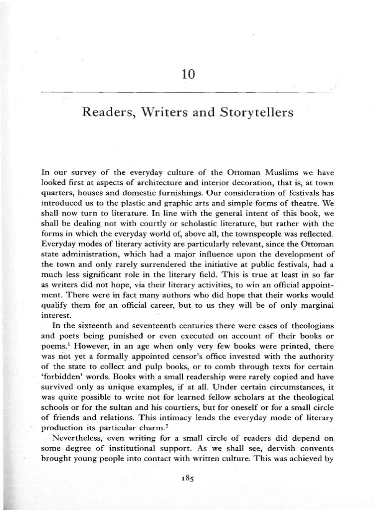 3 Faroqhi - Readers, Writers and Storytellers | PDF