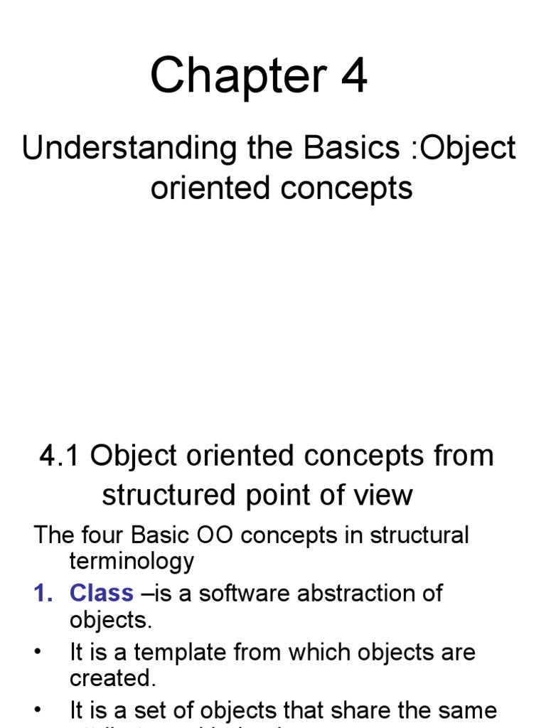 Chapter 4 Oosad Pdf Class Computer Programming Method Computer Programming