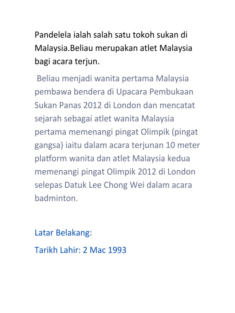 Pandalela Rinong | PDF