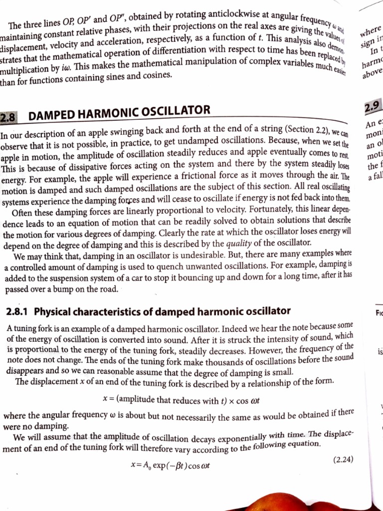 Damped Harmonic Oscillator: Op. Op' | Download Free PDF | Damping ...