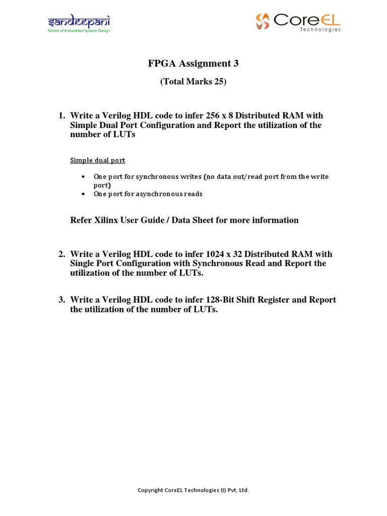 FPGA Assignment 3 | PDF | Computers