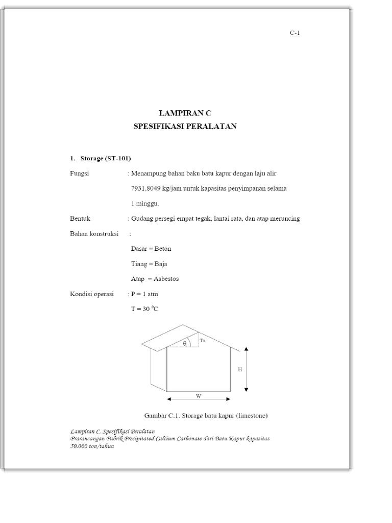 LAMPIRAN C SPESIFIKASI PERALATAN - PDF Download Gratis | PDF