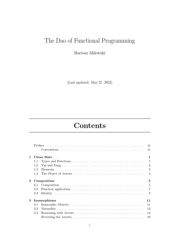 The Dao of Functional Programming | PDF | Mathematical Structures | Mathematical Relations