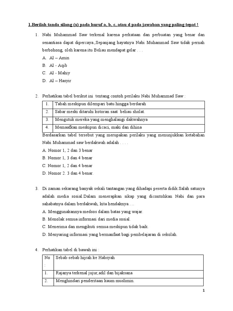 Soal Um Ski 2021 | PDF