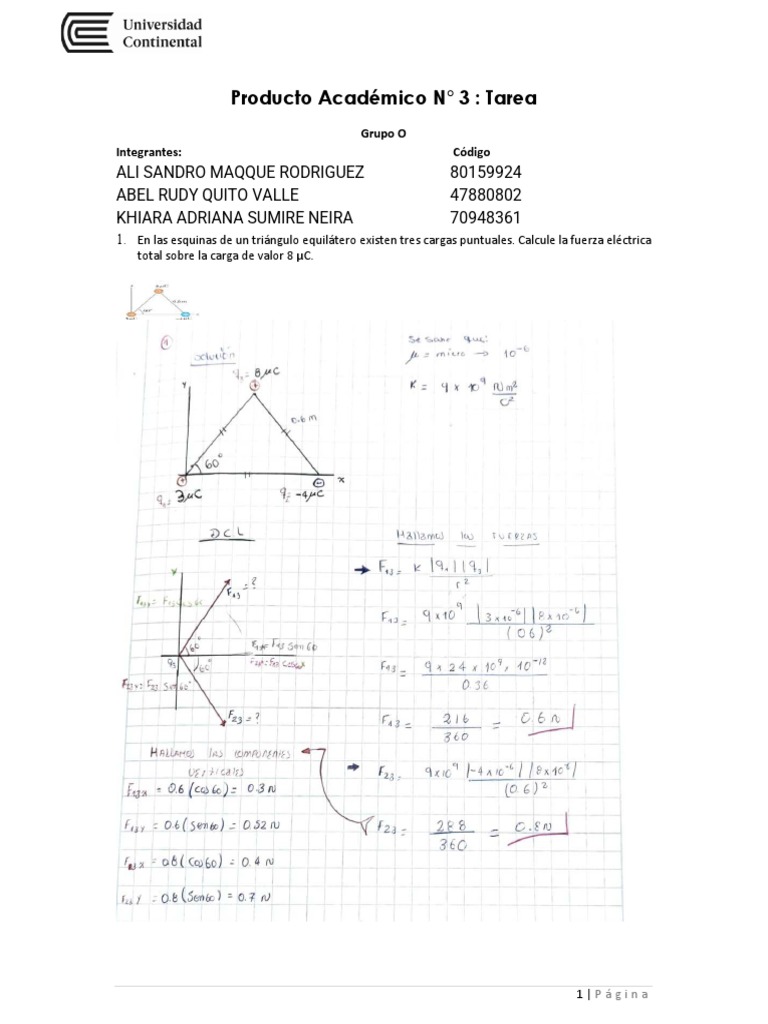 Pa3 Fisica 2 Grupo o | PDF