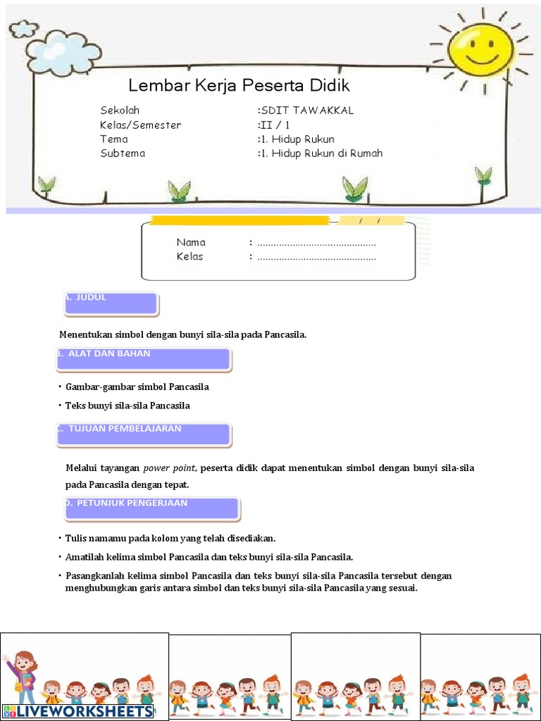 LKPD Tema 1 Subtema 1 P1+P2 | PDF