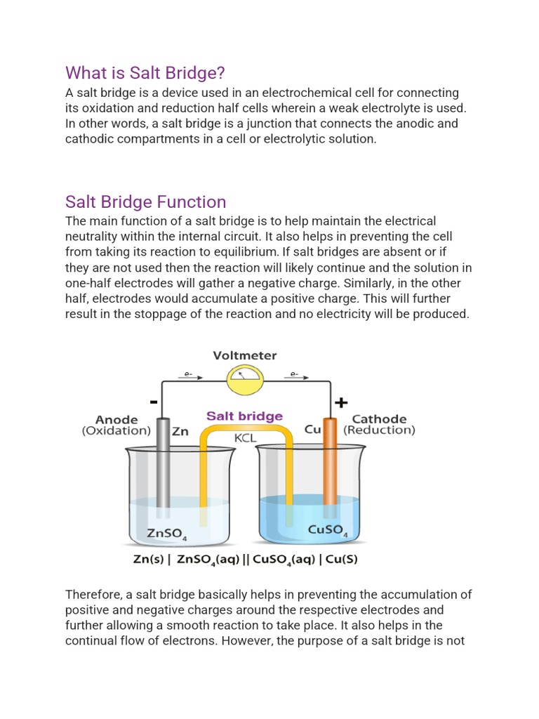 Salt Bridge | PDF