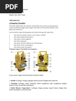 Bagian dan Fungsi Theodolite | PDF