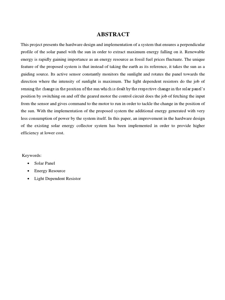B10 Mini Project Final 2 | PDF | Embedded System | Photovoltaics