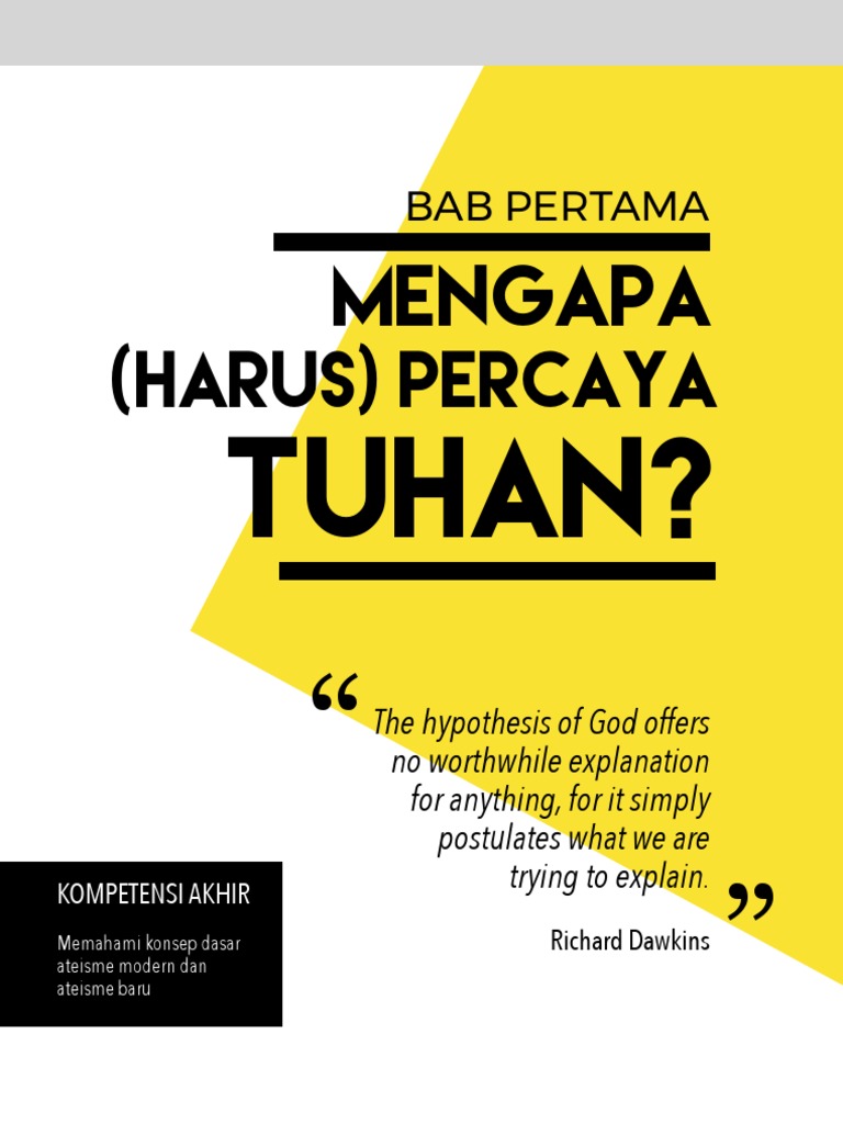Ateisme Modern dan Pemikirannya | PDF