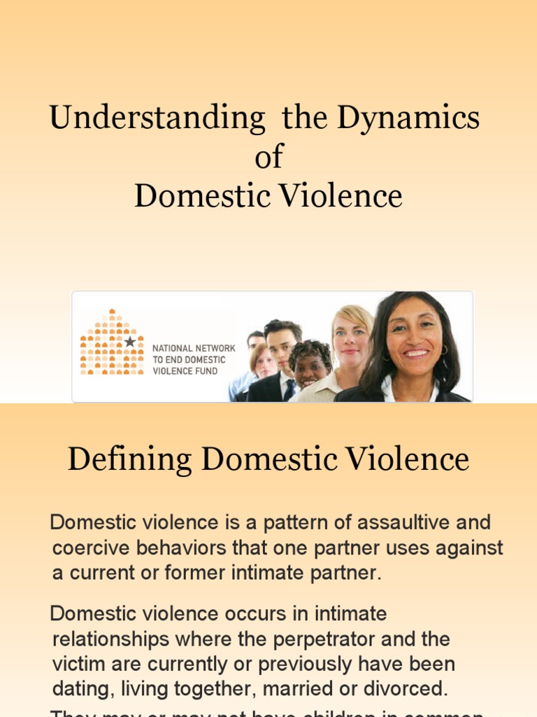 Understanding The Dynamics of Domestic Violence | PDF | Domestic ...