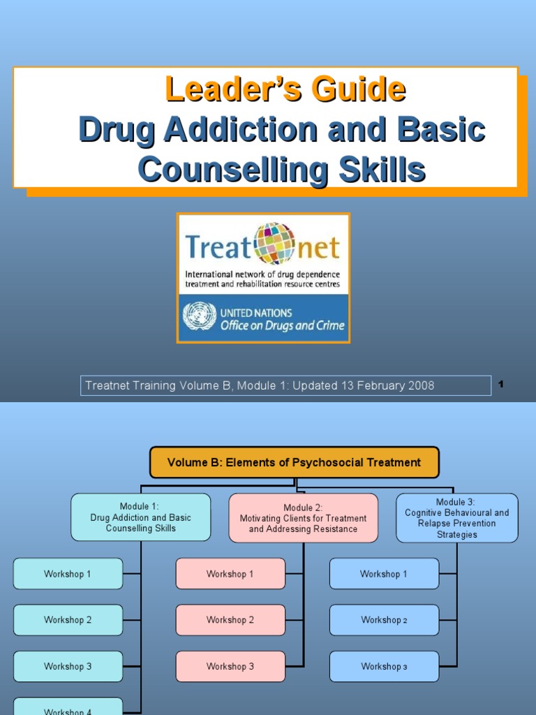 Leader's Guide Drug Addiction and Basic Counselling Skills | Download ...
