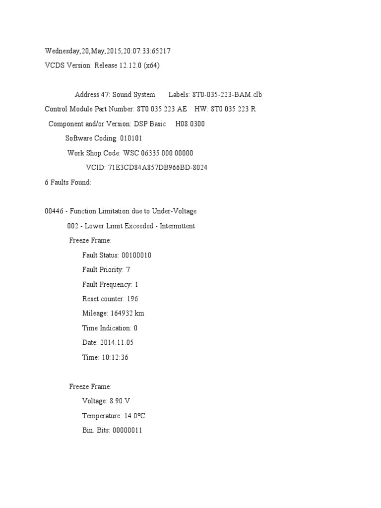 Fault Code 4 | PDF | Loudspeaker | Audio Electronics