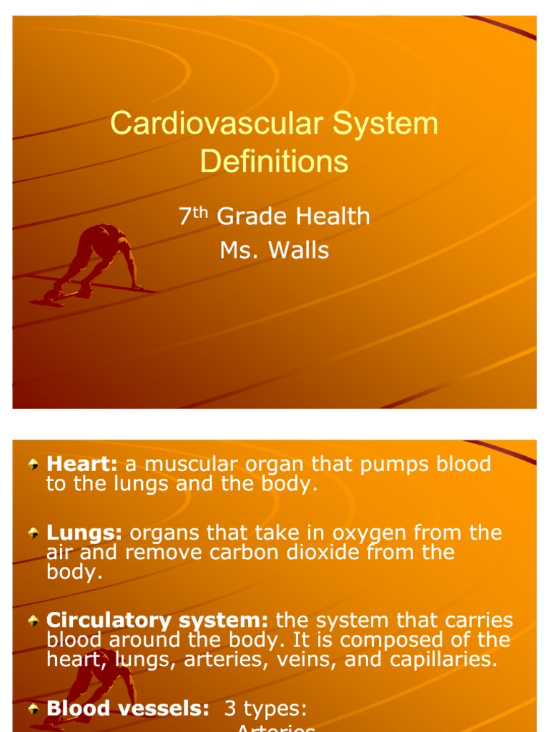 7th Health-Cardiovascular System Definitions | PDF