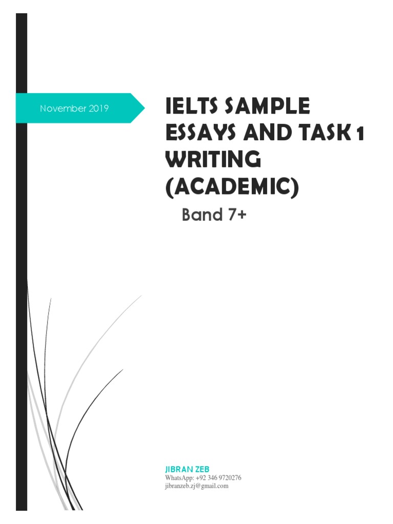 Ielts Sample Essays and Task 1 Writing (Academic) : Band 7+ | PDF ...