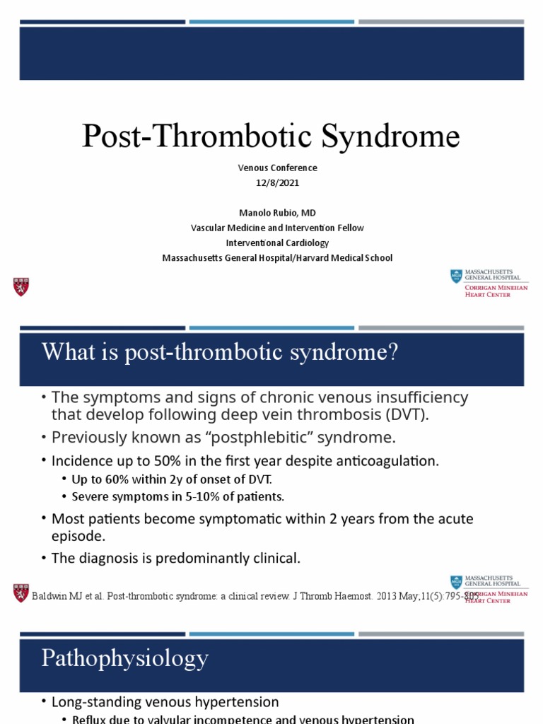 Post Thrombotic Syndrome | PDF | Thrombosis | Vein