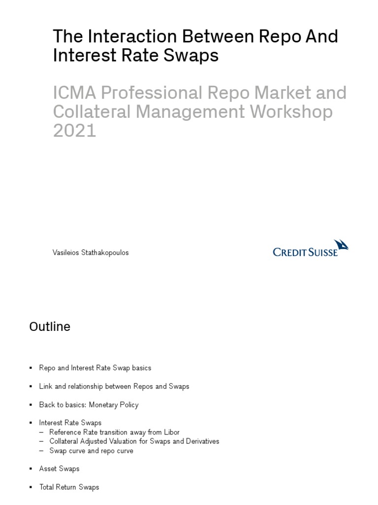 The Interaction Between Repo and Interest Rate Swaps | PDF | Repurchase ...