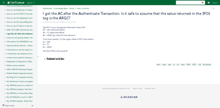 9F26 Tag Is The ARQC | PDF | Online And Offline | Computer Science