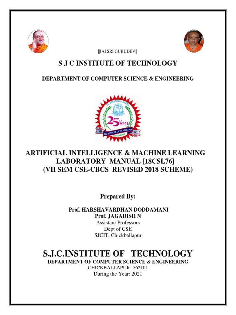 Ai & ML Lab Manual (As Per 2018 Scheme) | PDF | Command Line Interface ...
