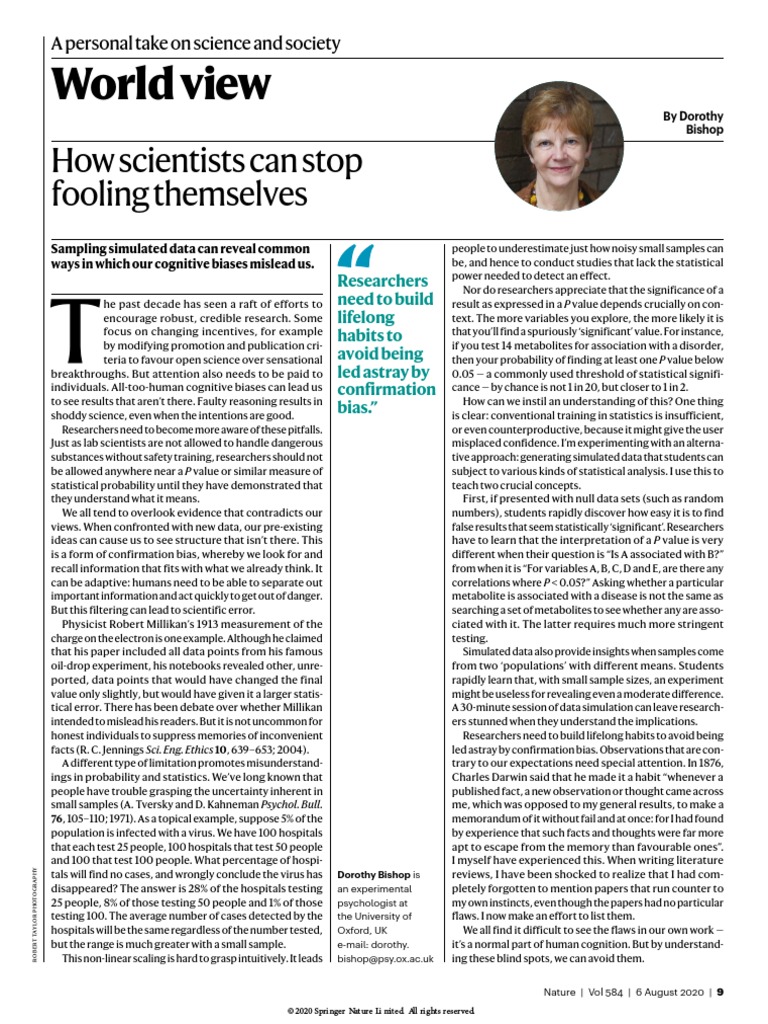 How Scientists Can Stop Fooling Themselves | PDF | Statistics | P Value