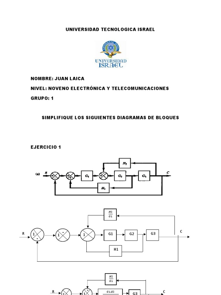 Deber Diagrama de Bloques | PDF