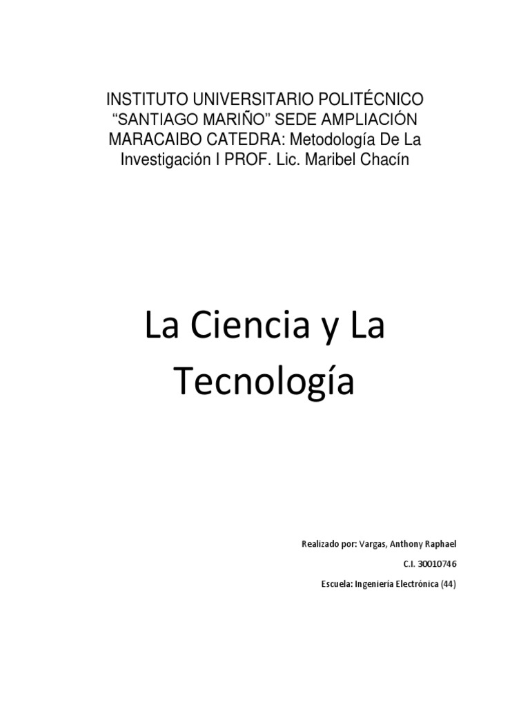 Actividad 2 La Ciencia y La Tecnologia | PDF | Microprocesador ...