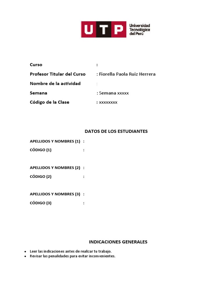 Plantilla Caratula Word | PDF