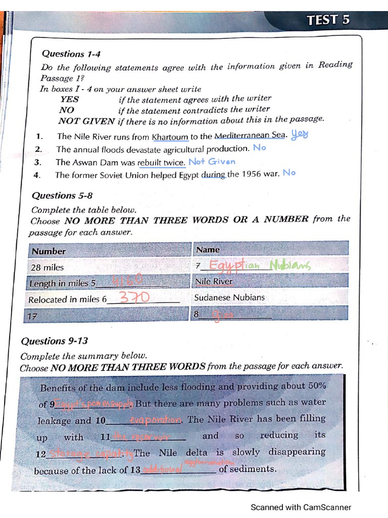 READING TEST 5 B3-Compressed | PDF