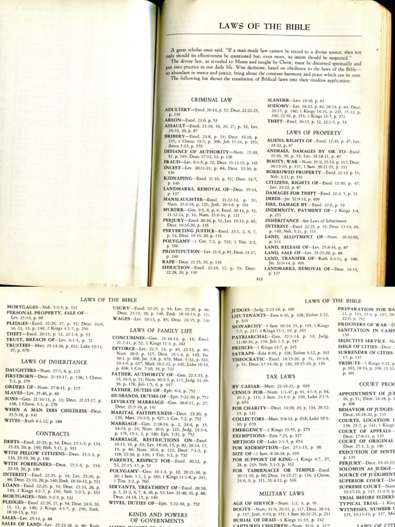 Laws of The Bible | PDF | Books Of The Hebrew Bible | Torah