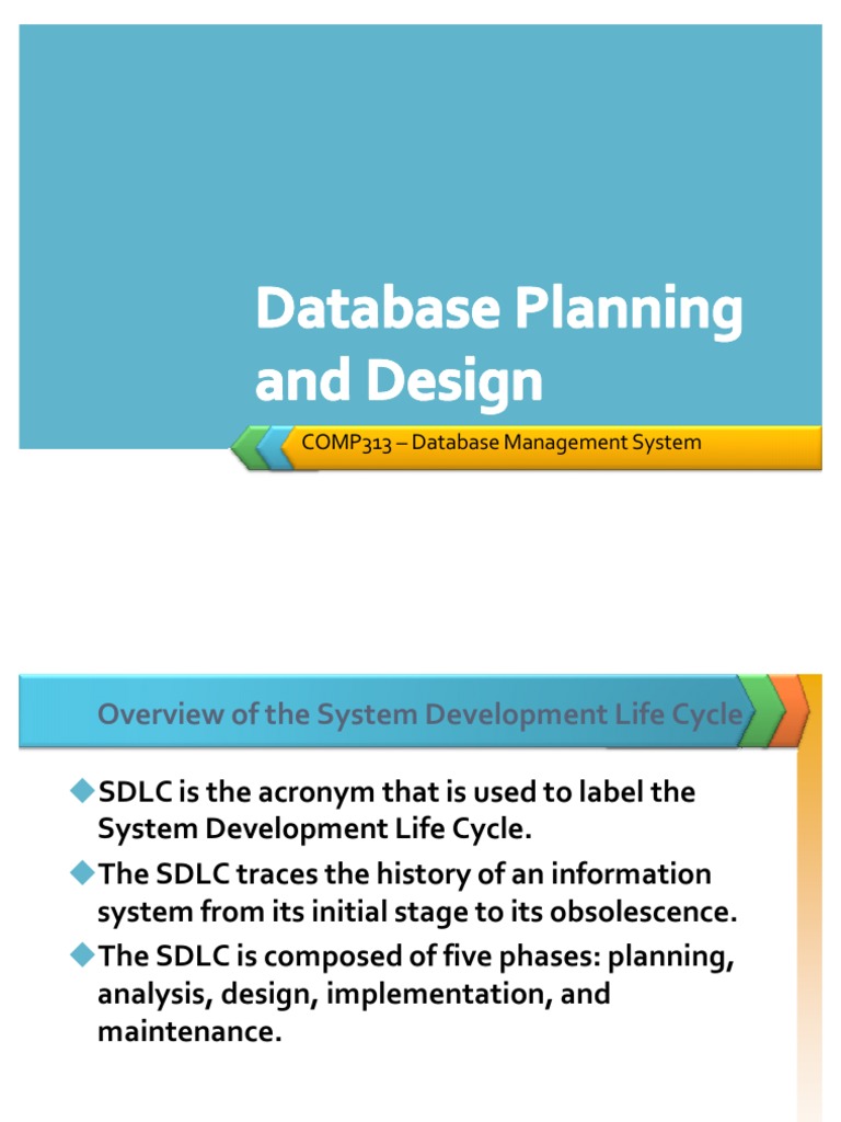Database Planning and Design | PDF | Databases | Digital Technology