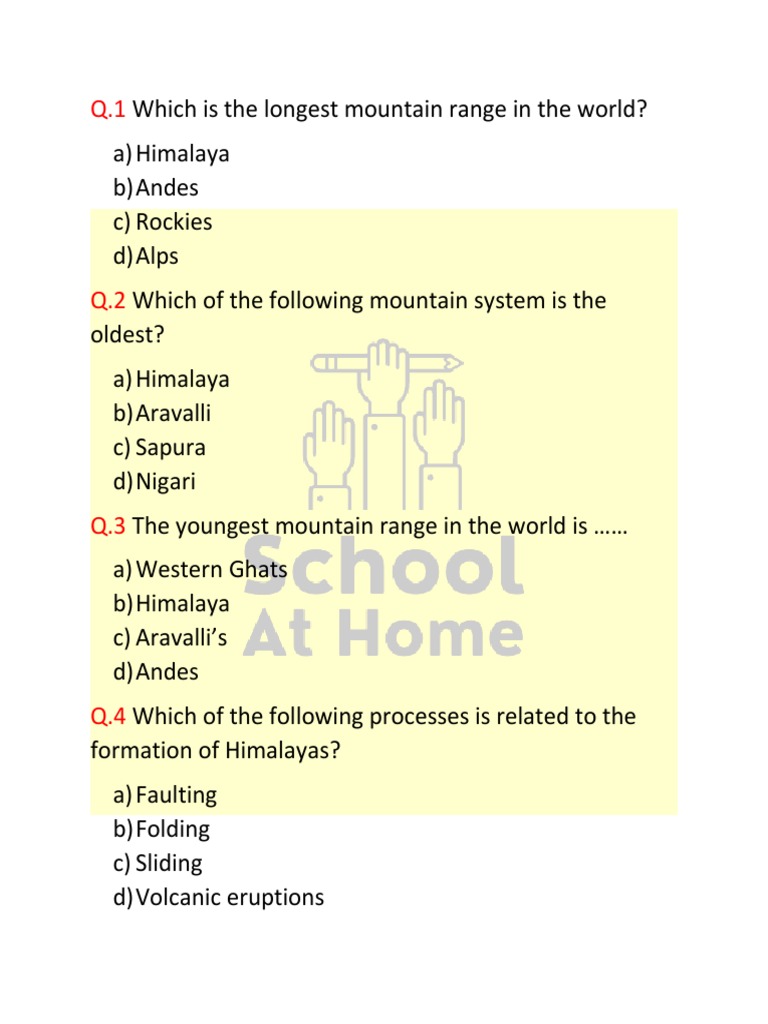 GK 12 Part 3 2 | PDF | Himalayas | Mountains