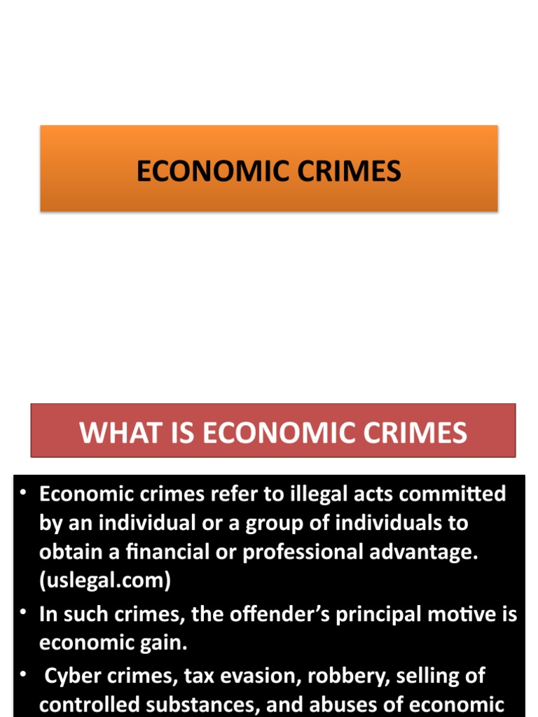 Bago Economic Crimes | PDF | Fraud | Misconduct